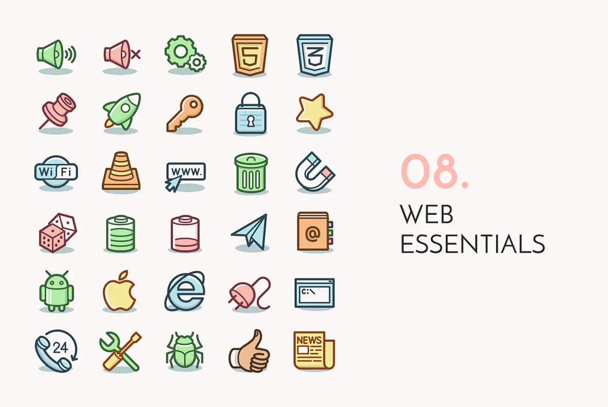 Capitalist Flat Icons Collection Graphics - YouWorkForThem