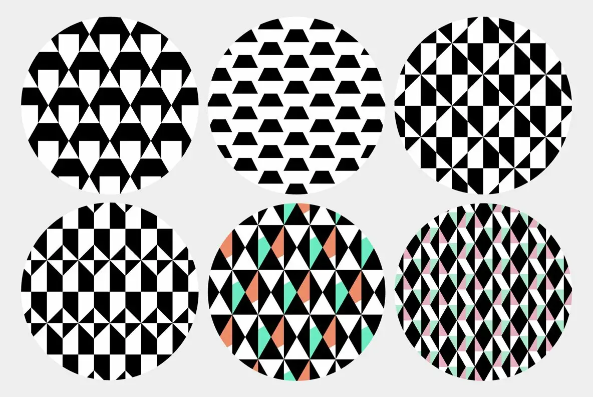 Geo Shapes Patterns - YouWorkForThem