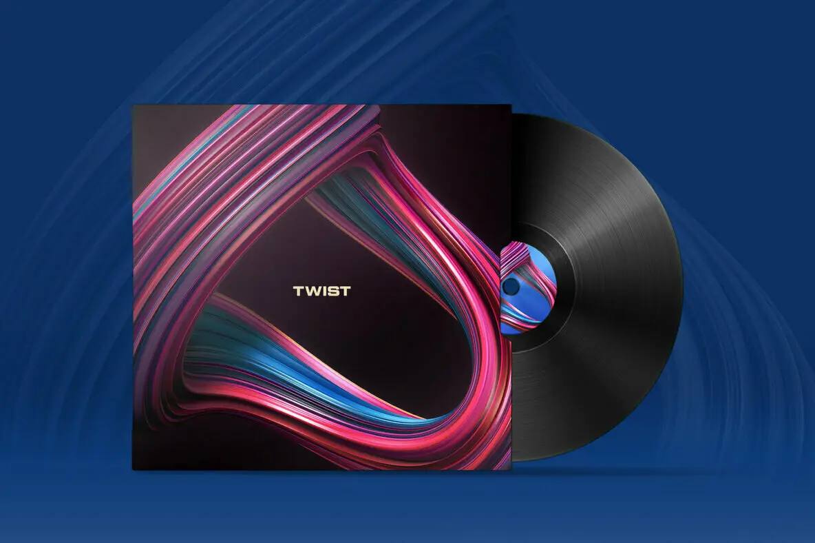 Twist – Swirling 3D Shapes Abstract - YouWorkForThem