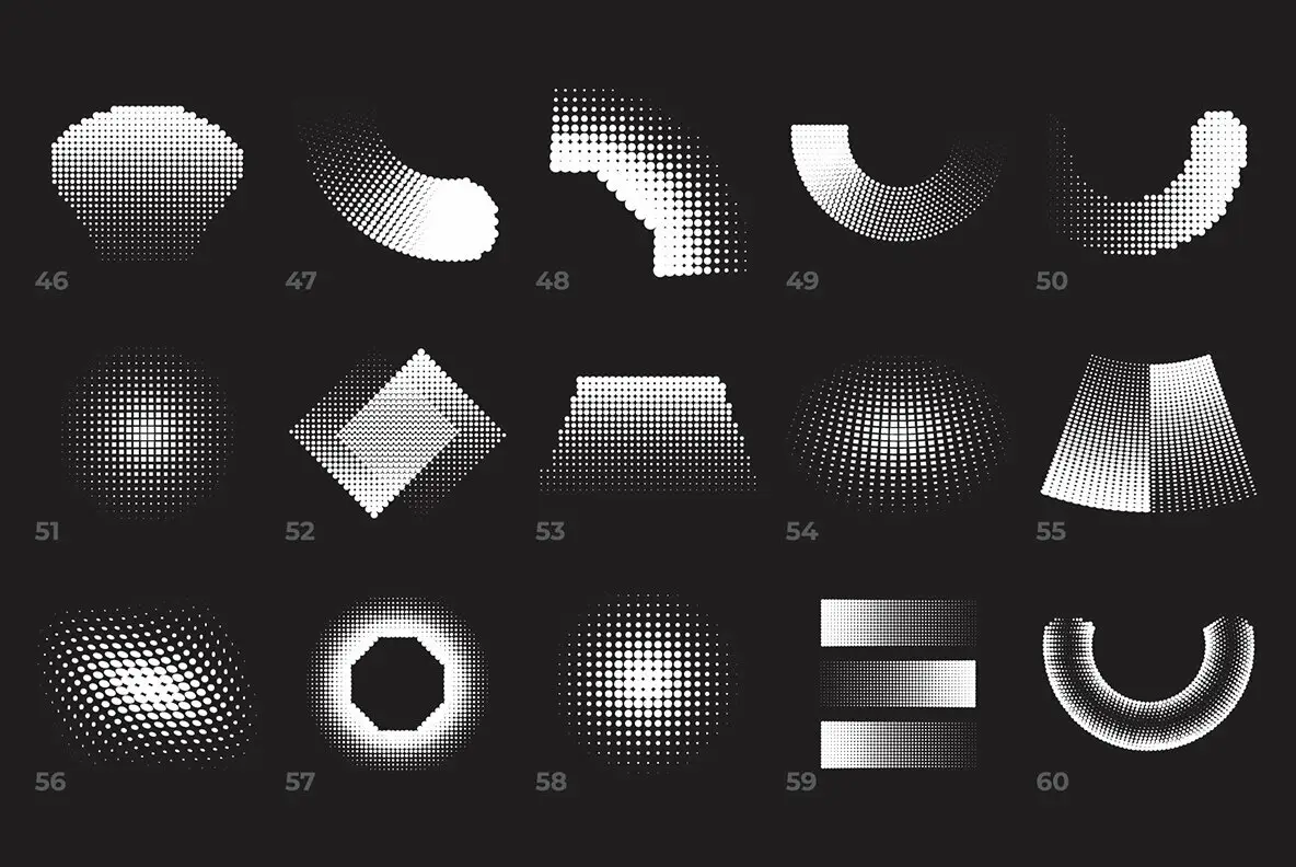 60 Vector Halftones Part 2 Graphics - YouWorkForThem