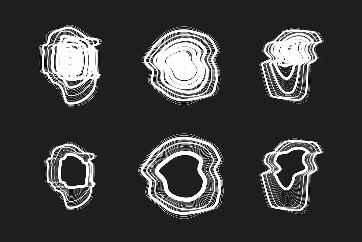 18 Vector Distortion Shapes Graphics - YouWorkForThem