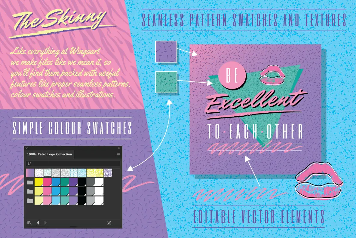 1980s Retro Logos and Slogans Graphics - YouWorkForThem