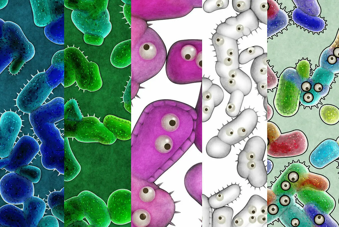 Bacteria Cell Backgrounds Graphics - YouWorkForThem