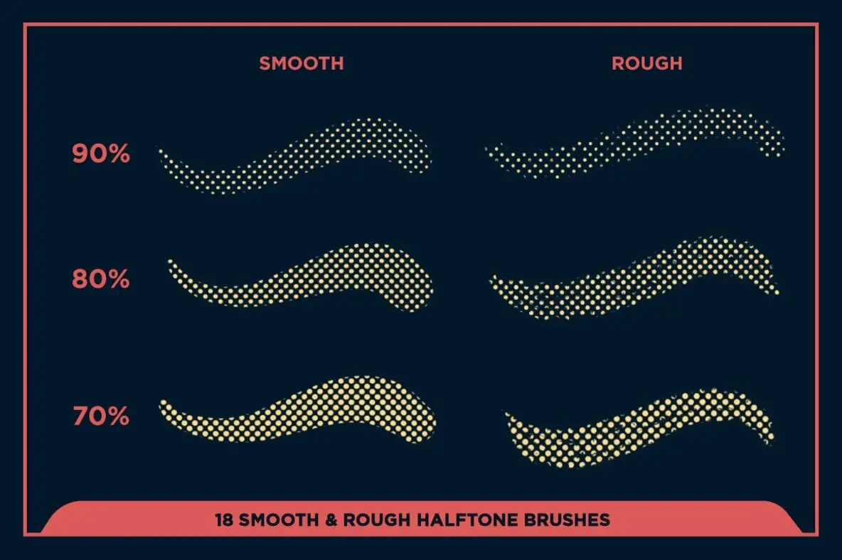 Black Magic Halftones - Halftone Brushes for Procreate - YouWorkForThem