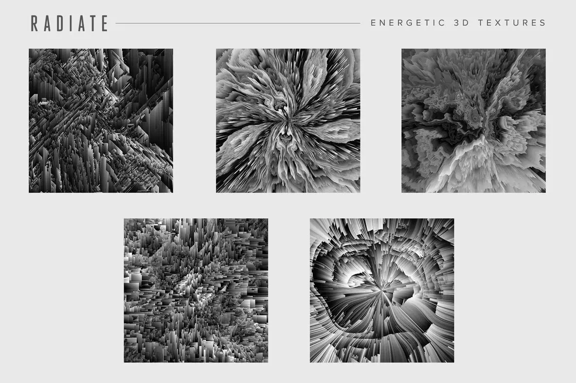 Radiate – Energetic 3D Textures Graphics - YouWorkForThem