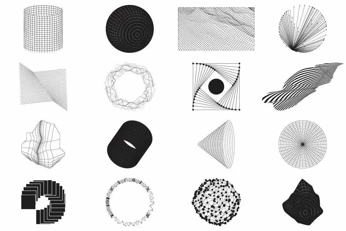 80 Vector Abstract Shapes Vol.1 Graphics - YouWorkForThem