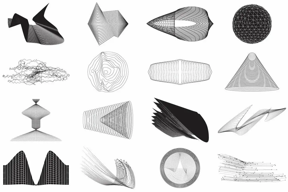 80 Vector Abstract Shapes Vol.2 Graphics - YouWorkForThem