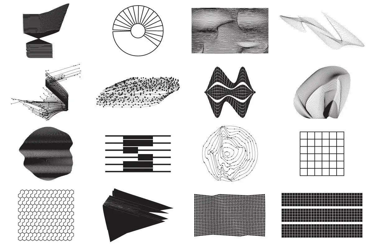 80 Vector Abstract Shapes Vol.2 Graphics - YouWorkForThem