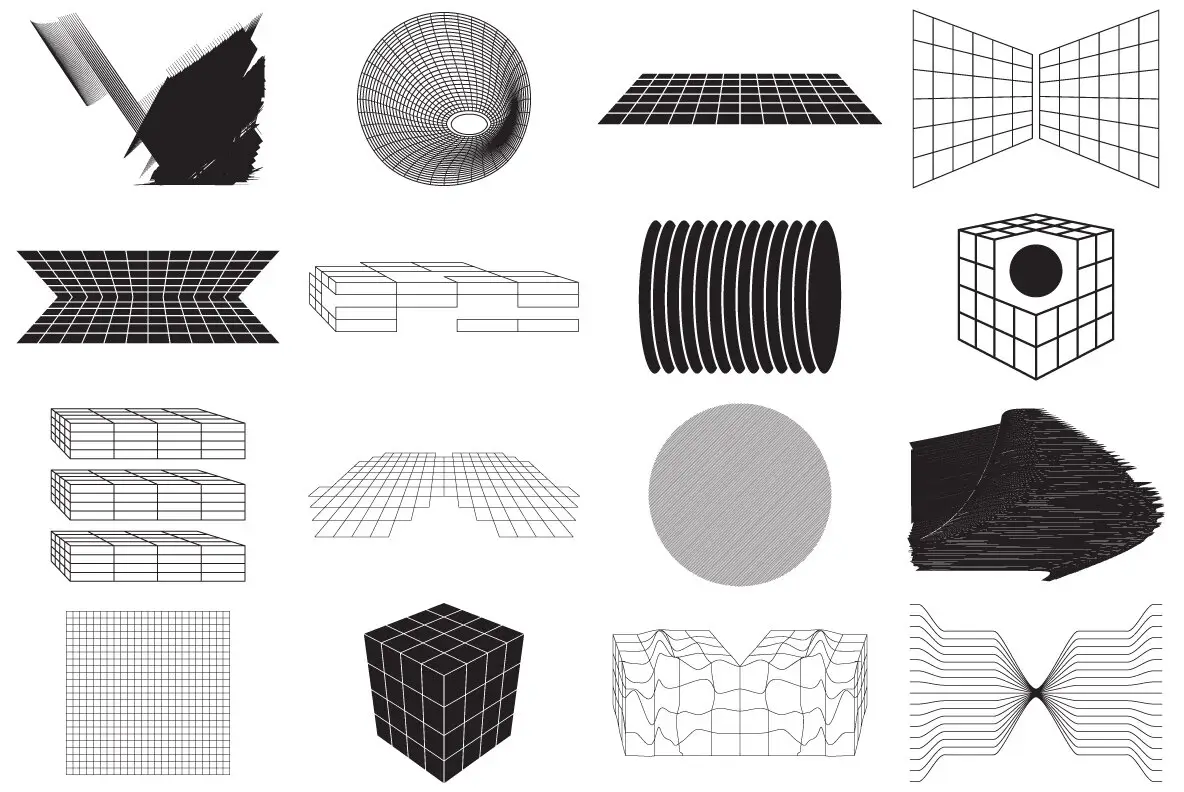 80 Vector Abstract Shapes Vol.2 Graphics - YouWorkForThem