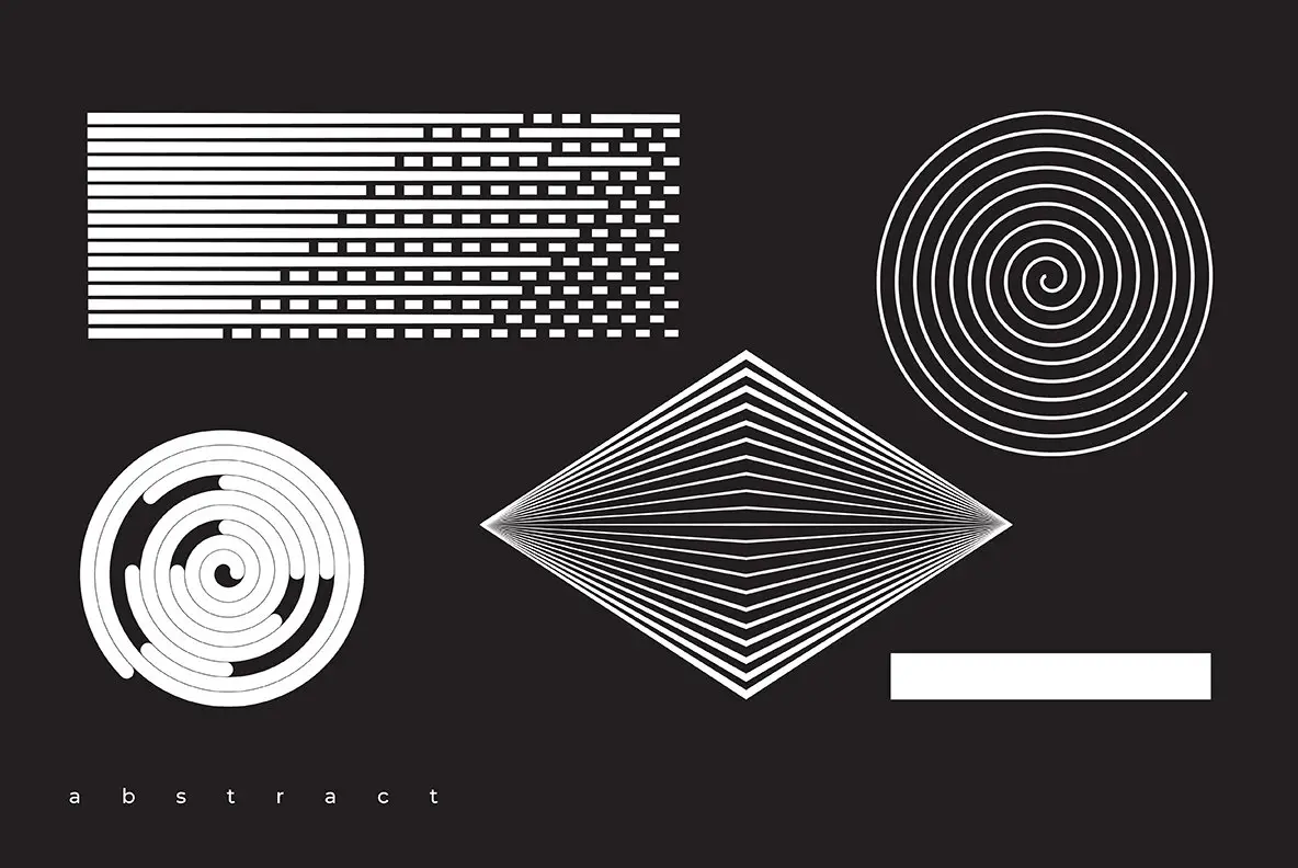 Abstract 100 Universal Vector Objects Abstract - YouWorkForThem