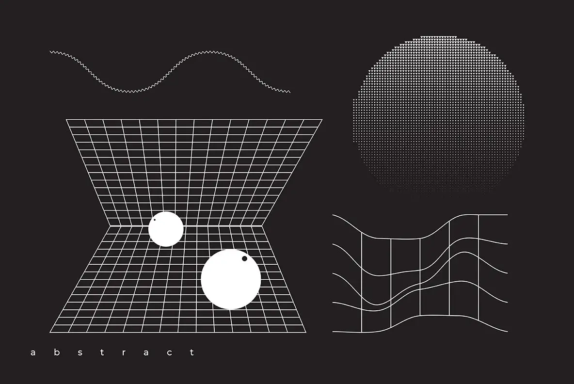 Abstract 100 Universal Vector Objects Graphics - YouWorkForThem