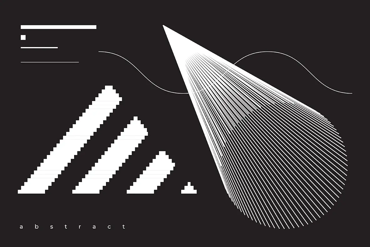 Abstract 100 Universal Vector Objects Graphics - YouWorkForThem