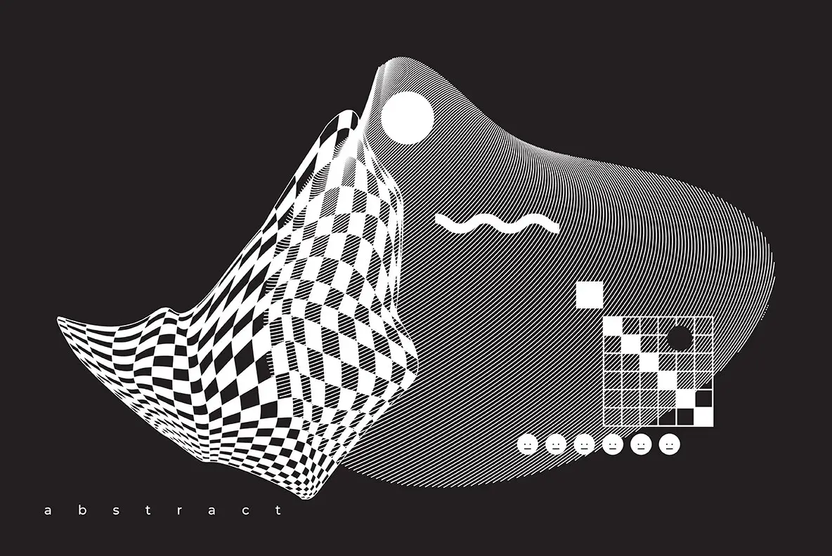 Abstract 100 Universal Vector Objects Graphics - YouWorkForThem