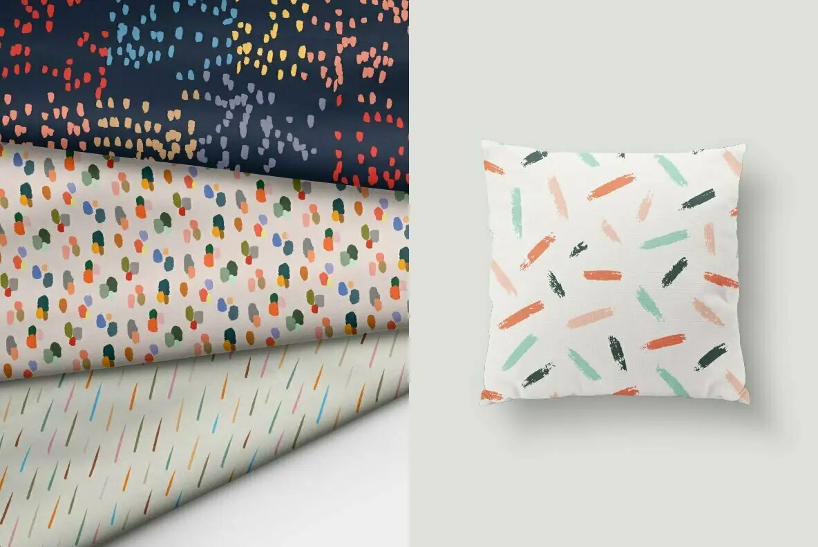 Brushstroke Patterns Graphics - YouWorkForThem