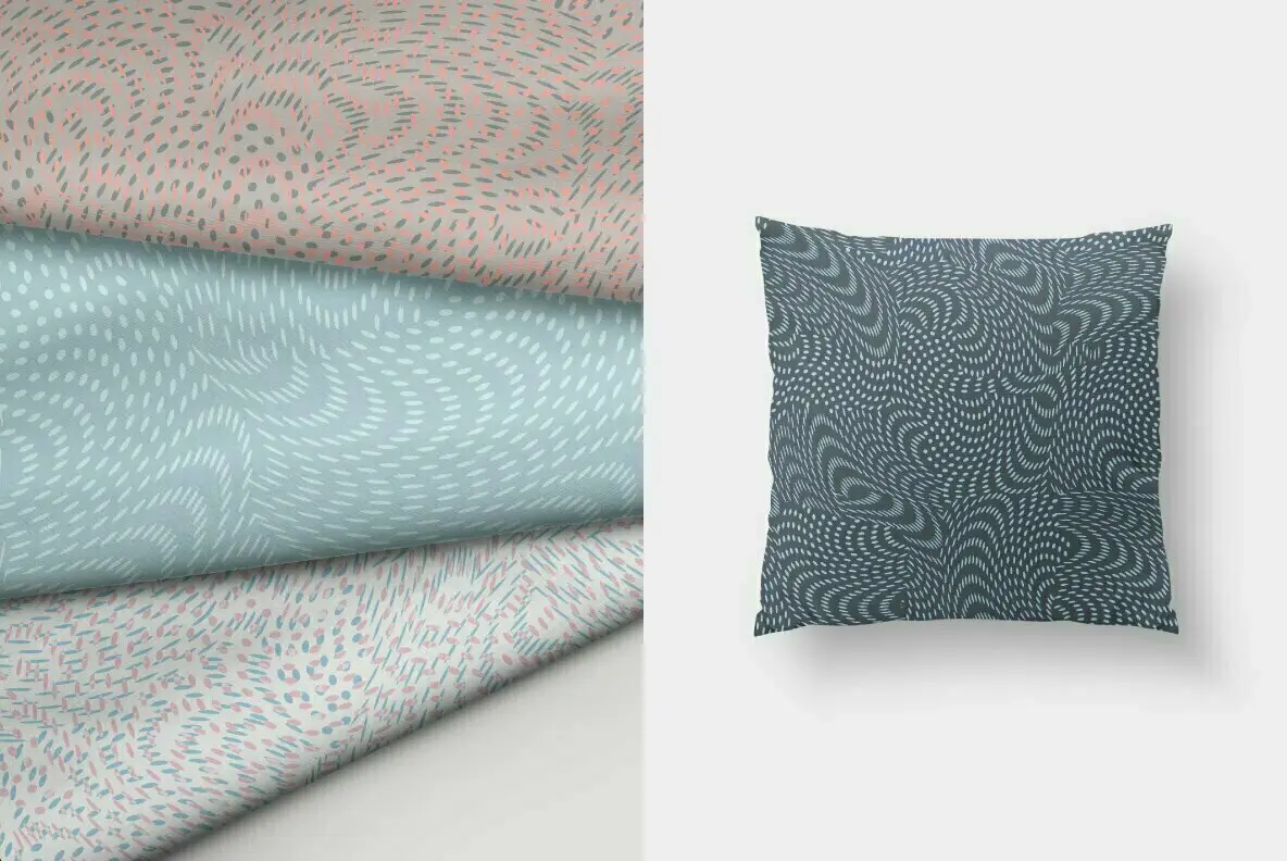 Dot Waves Patterns Graphics - YouWorkForThem