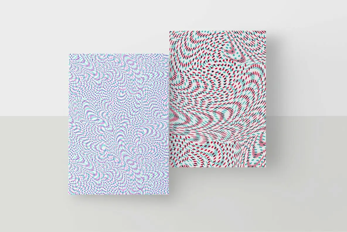 Dot Waves Patterns Graphics - YouWorkForThem