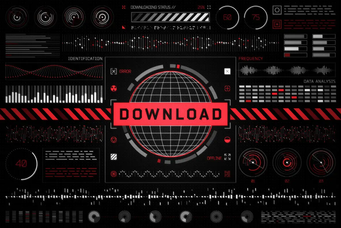 Futuristic UI Kit Graphics - YouWorkForThem