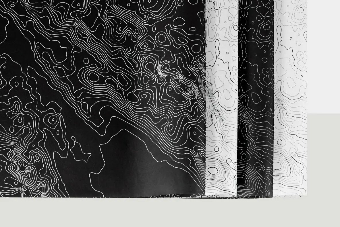 Silicon Valley Topographic Maps Graphics - YouWorkForThem