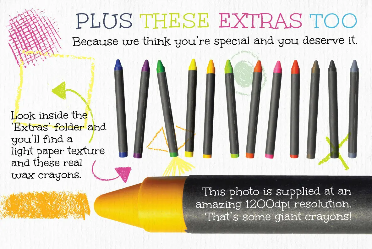 Wax Crayon Patterns and Textures Graphics - YouWorkForThem