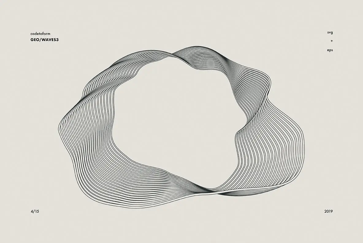 GEO_WAVES3 Vector Pack Graphics - YouWorkForThem