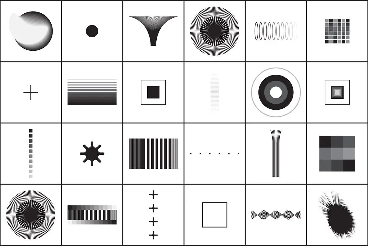 B_W 100 Vector Abstract Shapes Abstract - YouWorkForThem