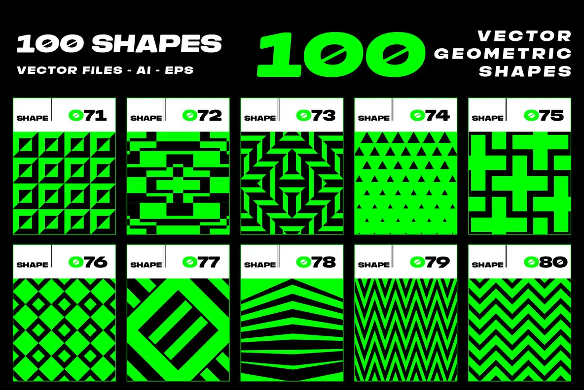 100 Shapes Graphics - YouWorkForThem