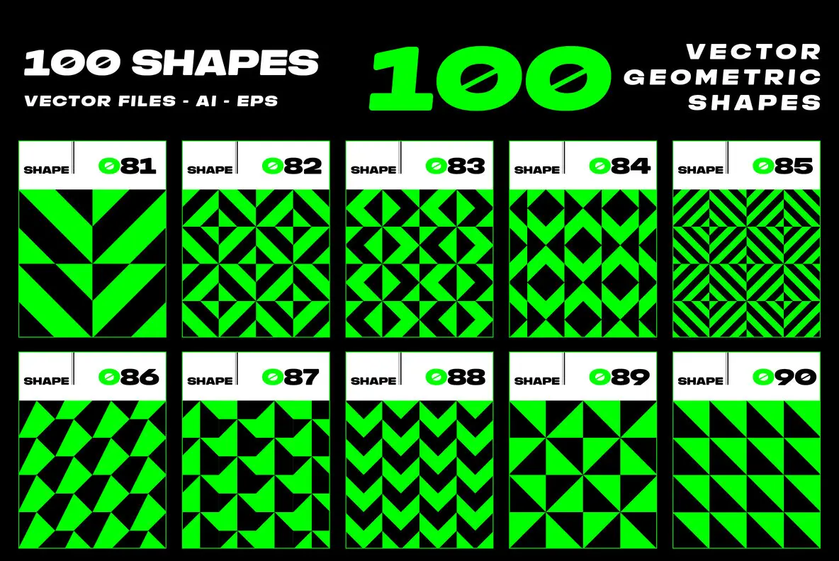 100 Shapes Graphics - YouWorkForThem