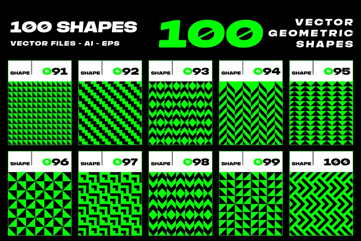 100 Shapes Graphics - YouWorkForThem