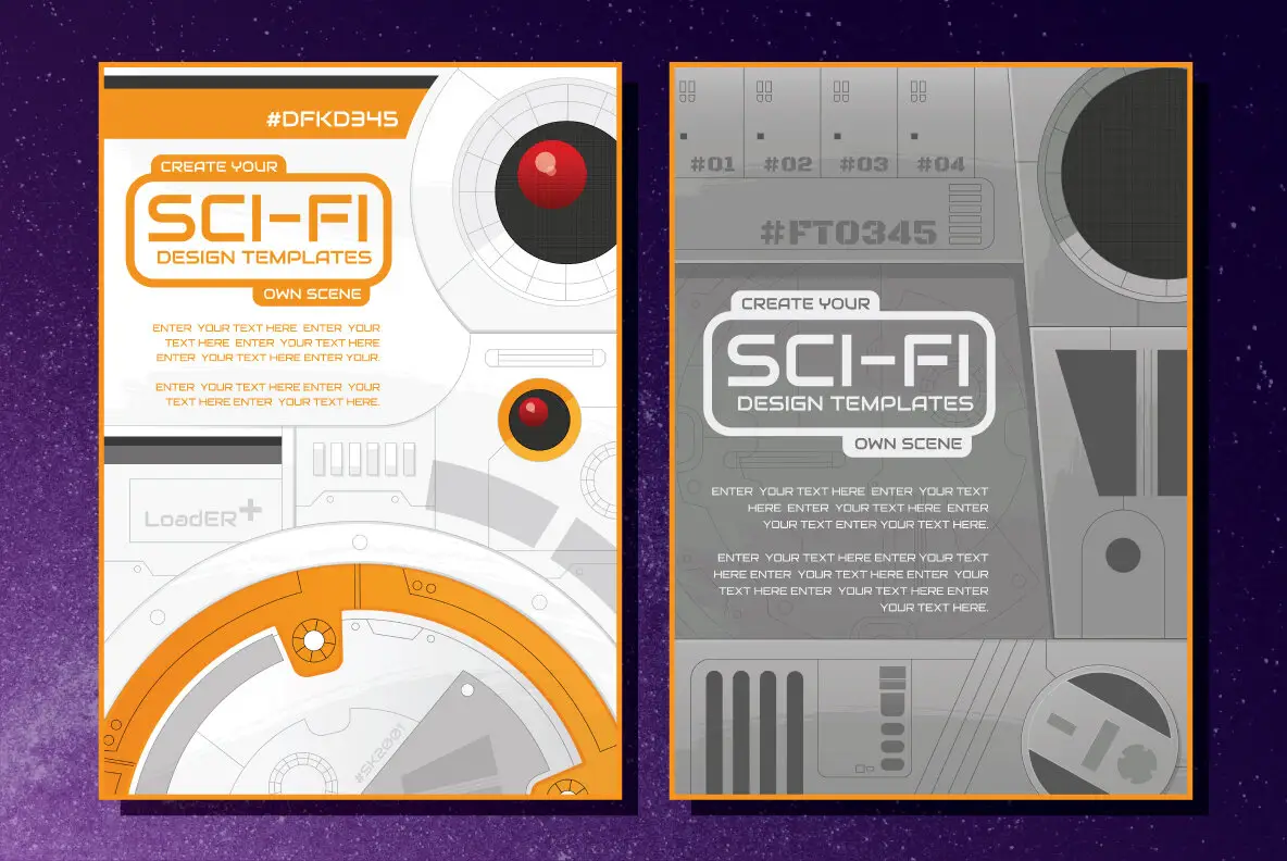Sci-Fi Icons and Templates Graphics - YouWorkForThem