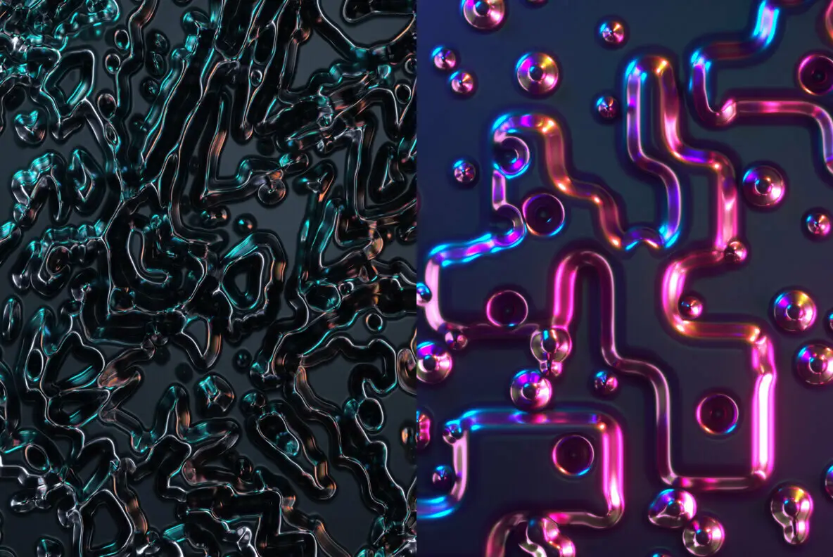 Liquid Metal Abstract - YouWorkForThem