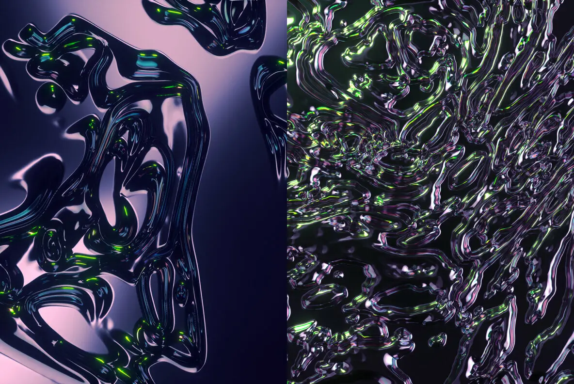 Liquid Metal Abstract - YouWorkForThem