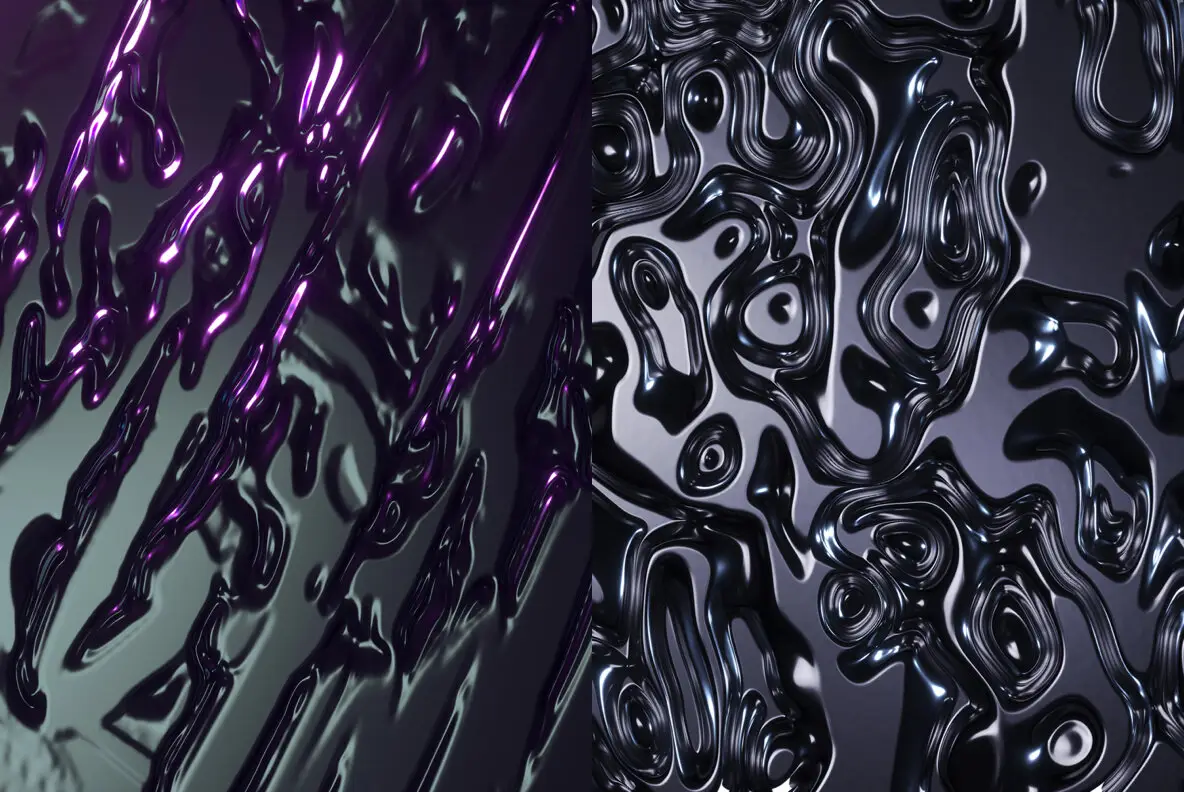 Liquid Metal Abstract - YouWorkForThem