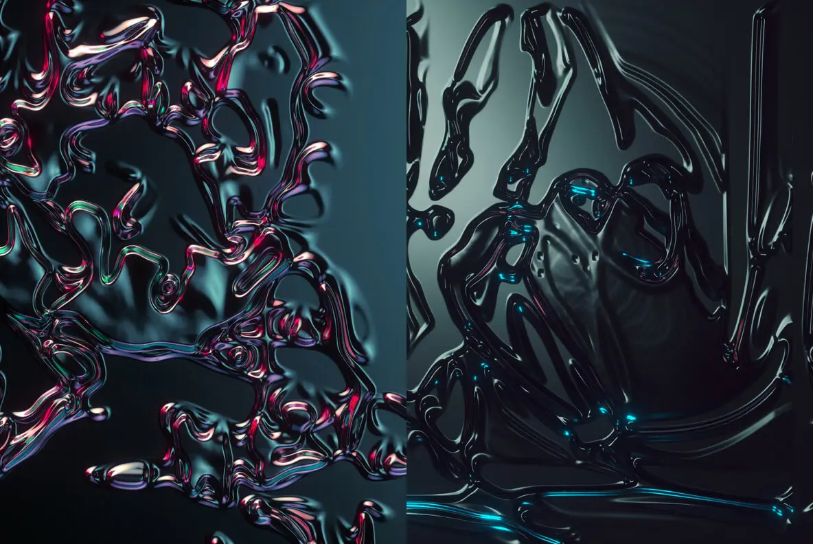 Liquid Metal Abstract - YouWorkForThem