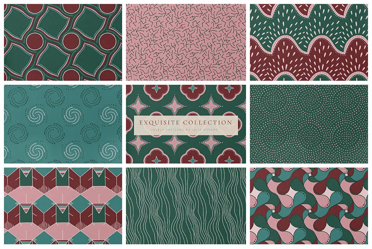 Lovely Seamless Patterns Kit Graphics - YouWorkForThem