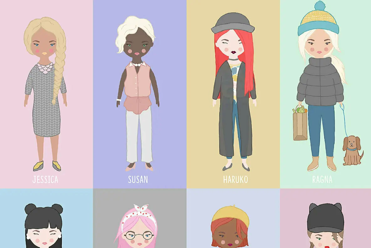 Portrait Character Creator Graphics - YouWorkForThem