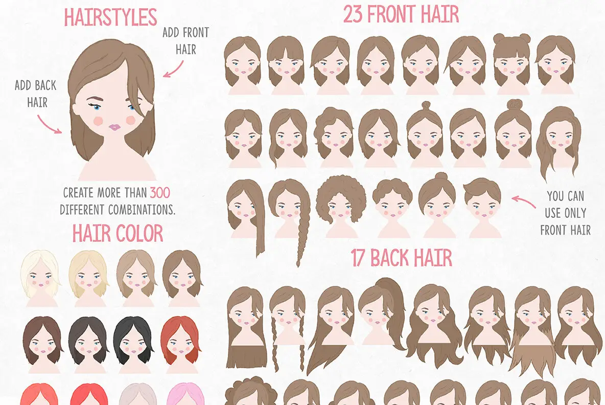 Portrait Character Creator Graphics - YouWorkForThem