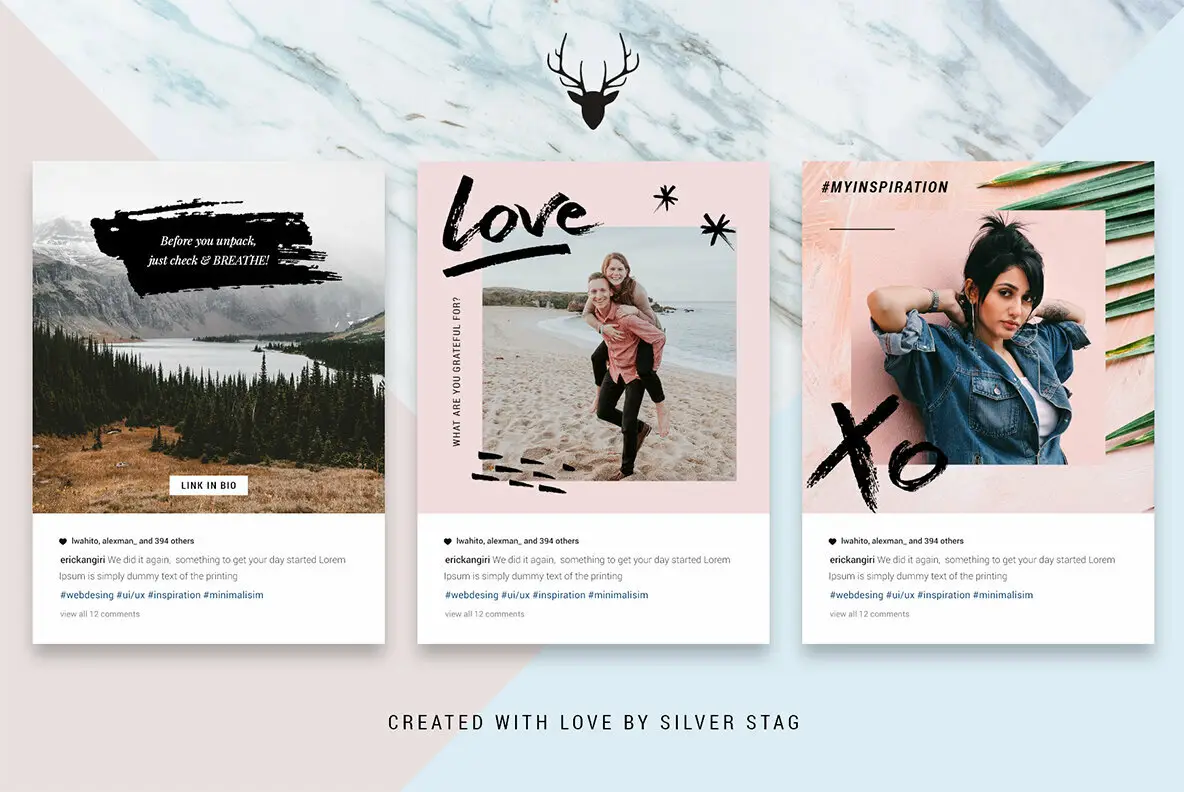 Animated Hand-Drawn Instagram Post Templates Graphics - YouWorkForThem