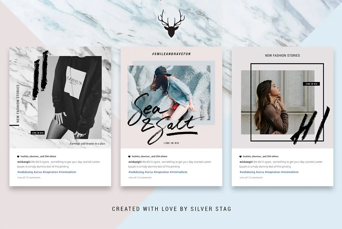 Animated Hand-Drawn Instagram Post Templates Graphics - YouWorkForThem