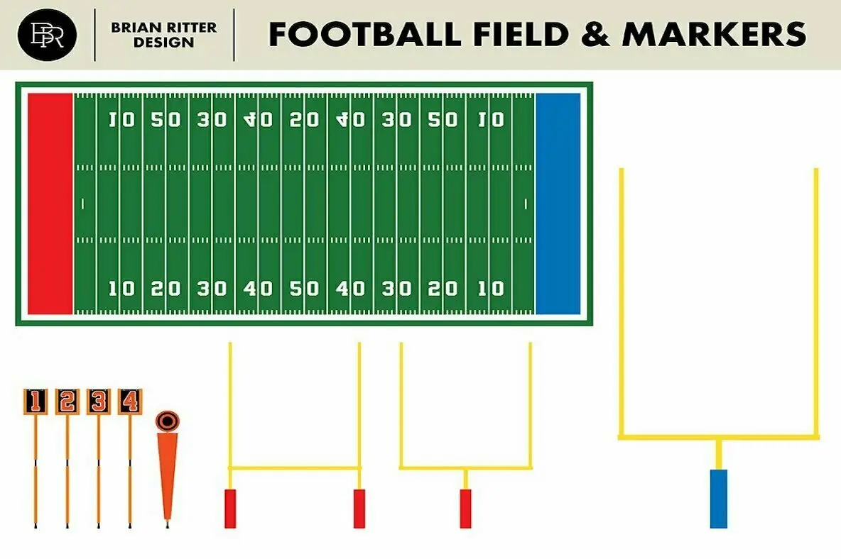 Vintage Football Vector Graphics Graphics - YouWorkForThem