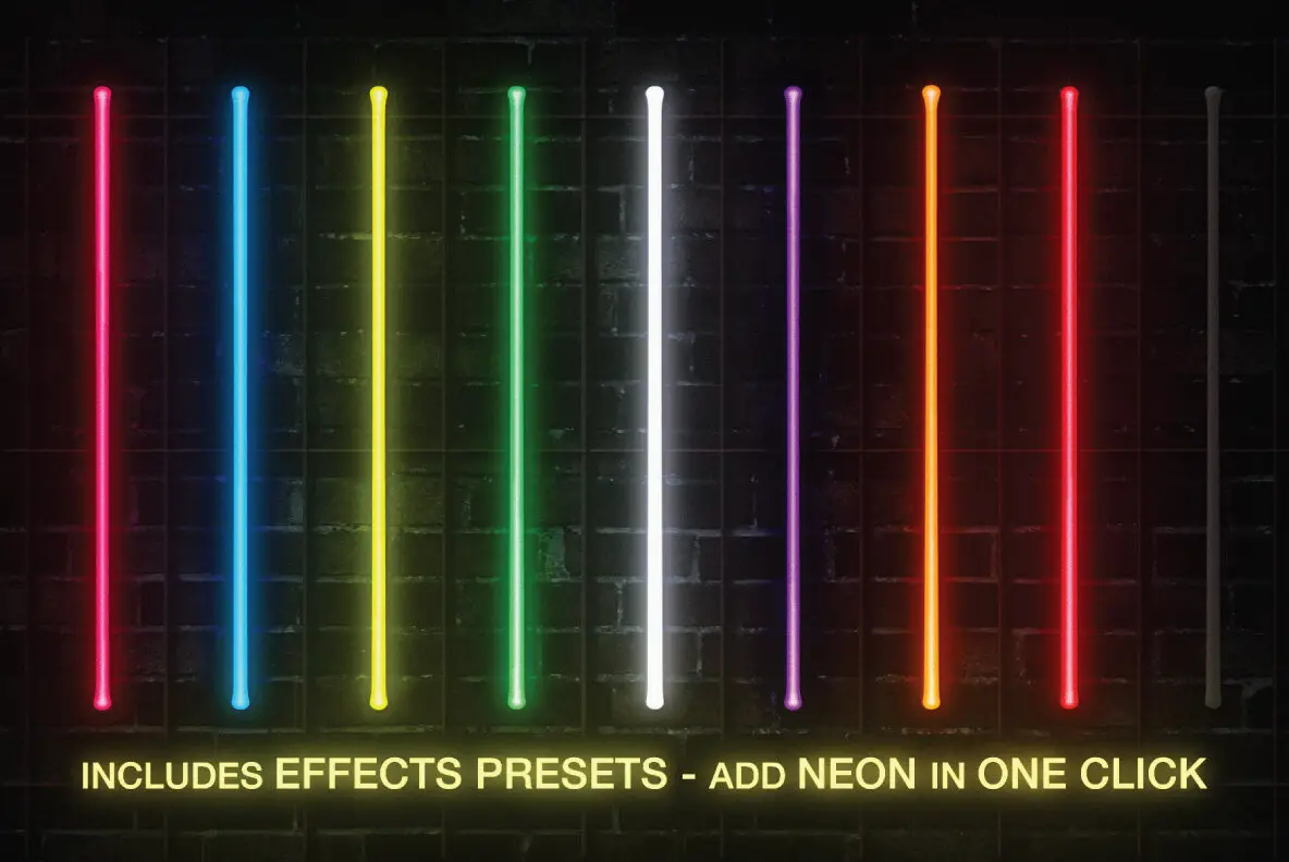 Neon Sign Collection Volume One Illustrations - YouWorkForThem