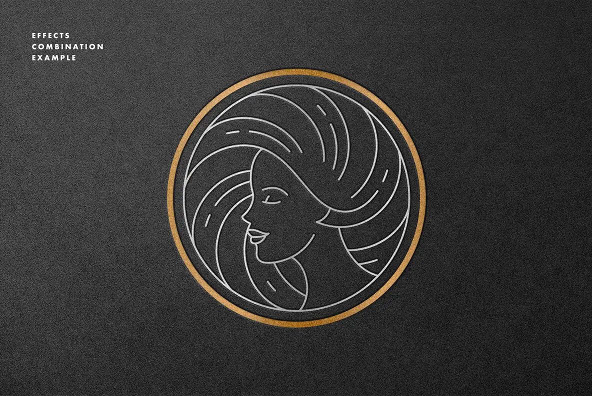 Hot Foil Logo Mockups Graphics - YouWorkForThem