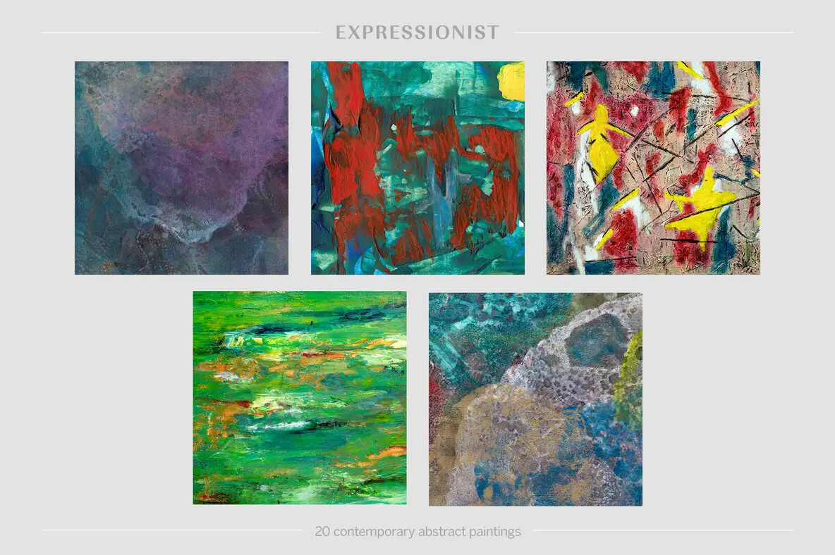 Expressionist – 20 Contemporary Abstract Paintings Abstract ...