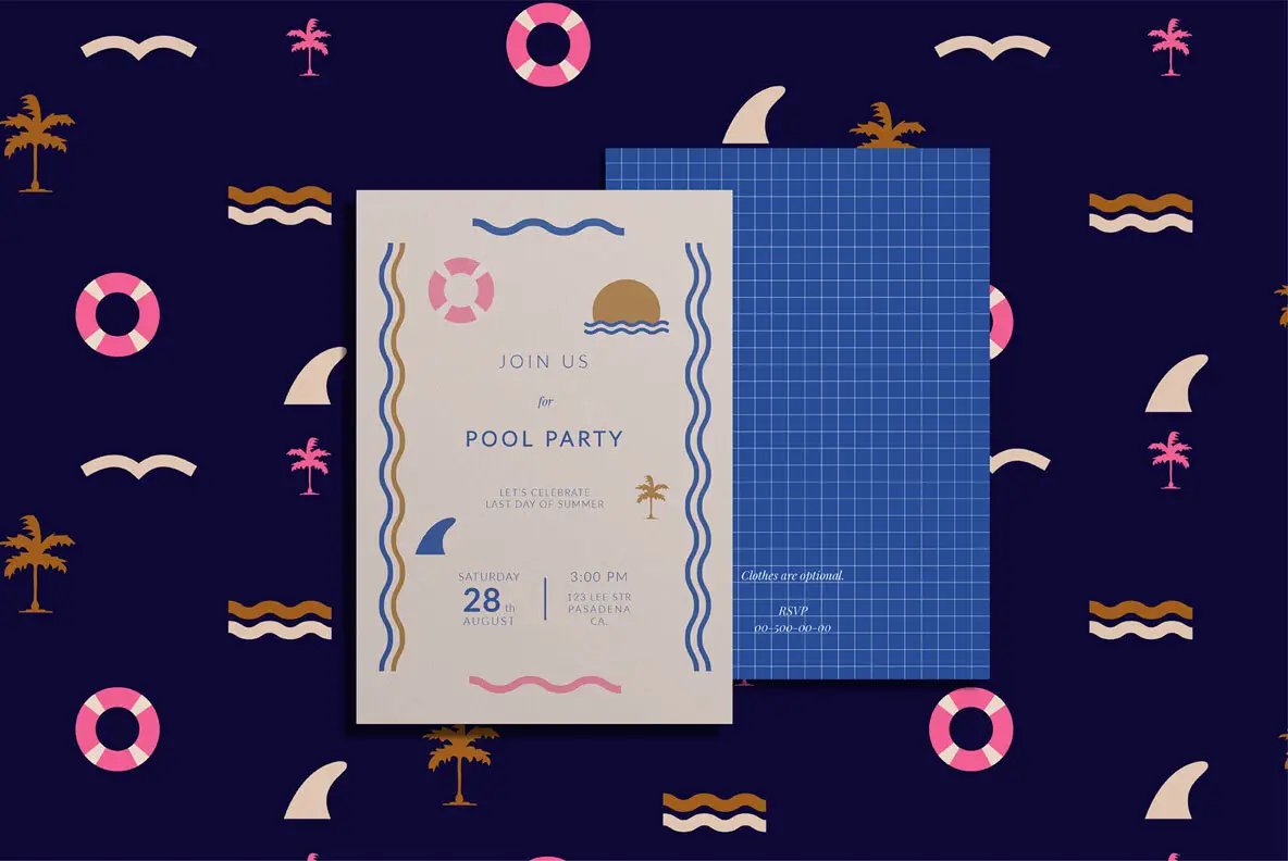 Pool Party Graphics - YouWorkForThem