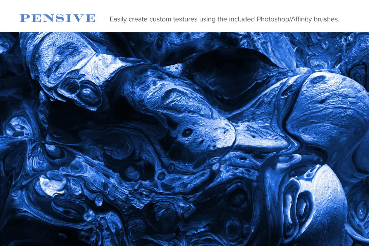 Pensive – Experimental 3D Paint Textures Graphics - YouWorkForThem