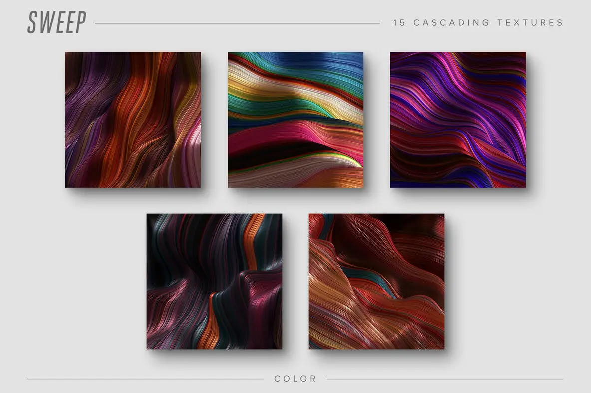 Fluid Lines Texture Bundle Abstract - YouWorkForThem