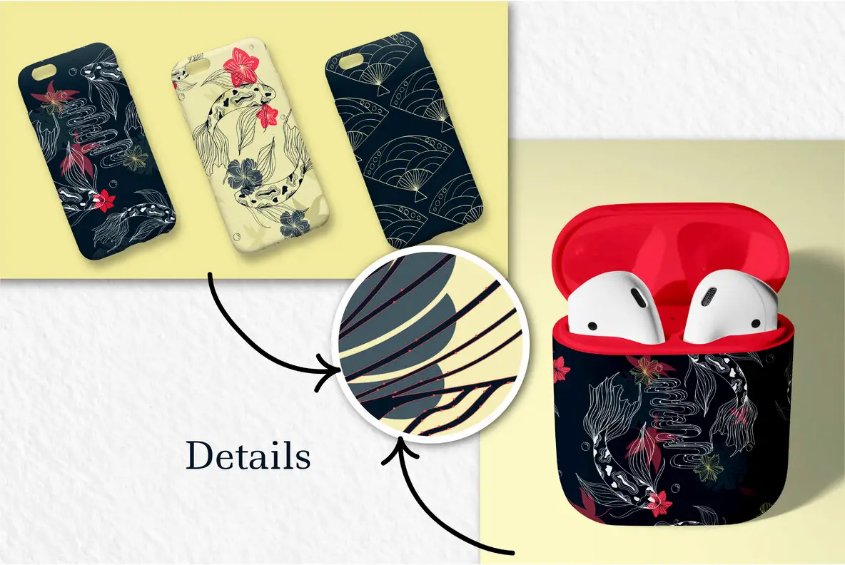 Line art Japanese Pattern Collection Patterns - YouWorkForThem
