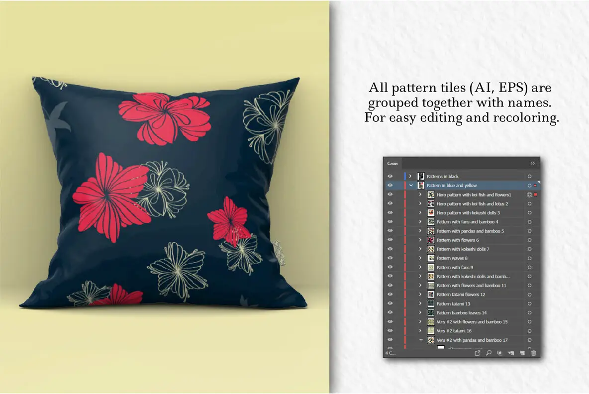 Line art Japanese Pattern Collection Patterns - YouWorkForThem