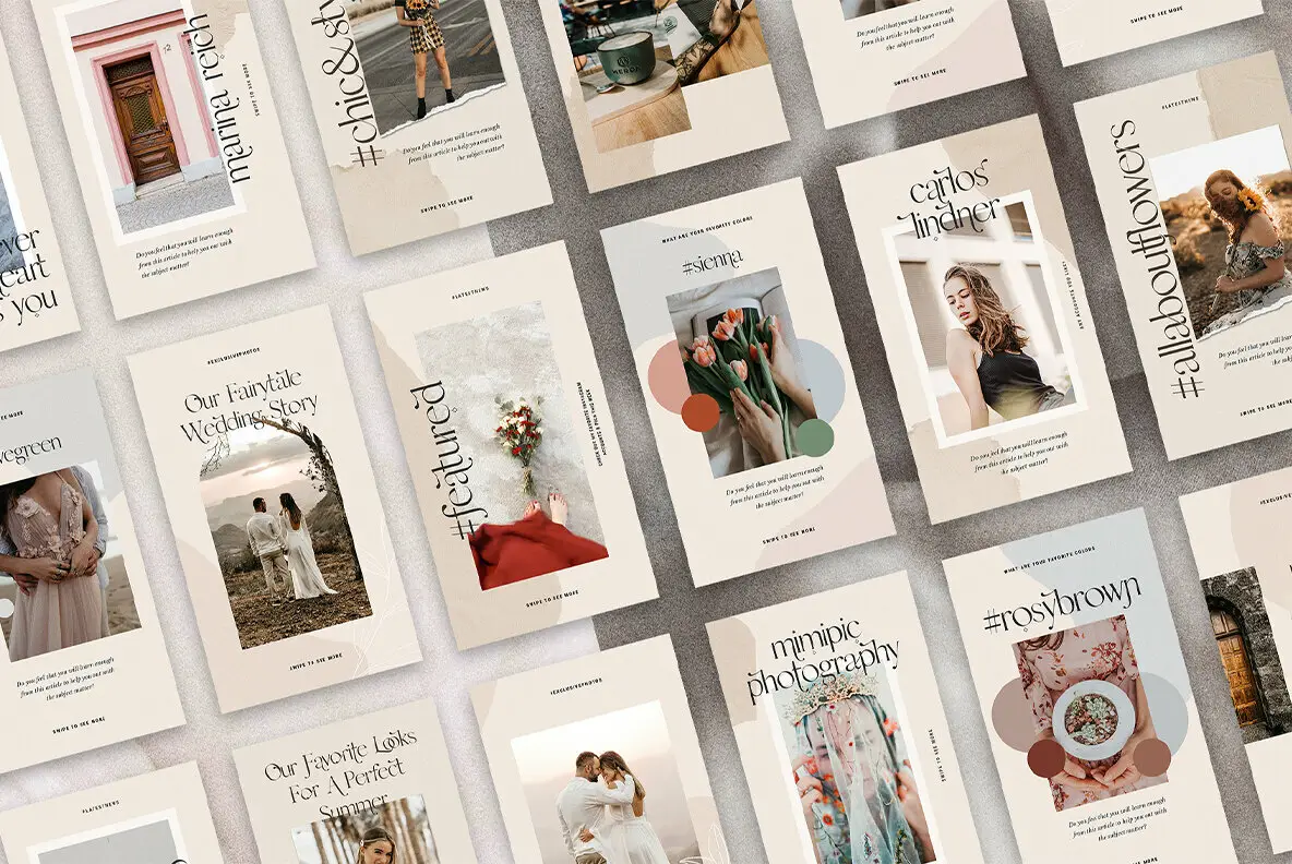 InstaFlow - 50 Instagram Stories Pack Graphics - YouWorkForThem