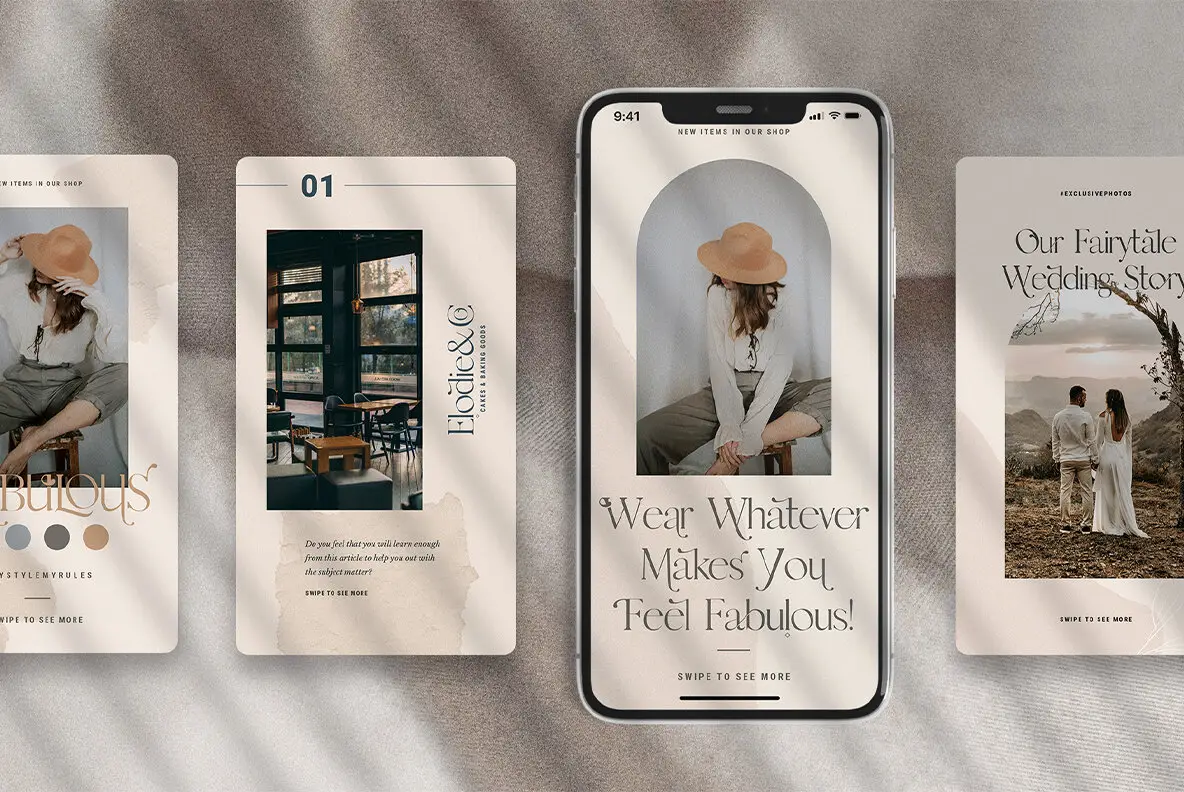 InstaFlow - 50 Instagram Stories Pack Graphics - YouWorkForThem