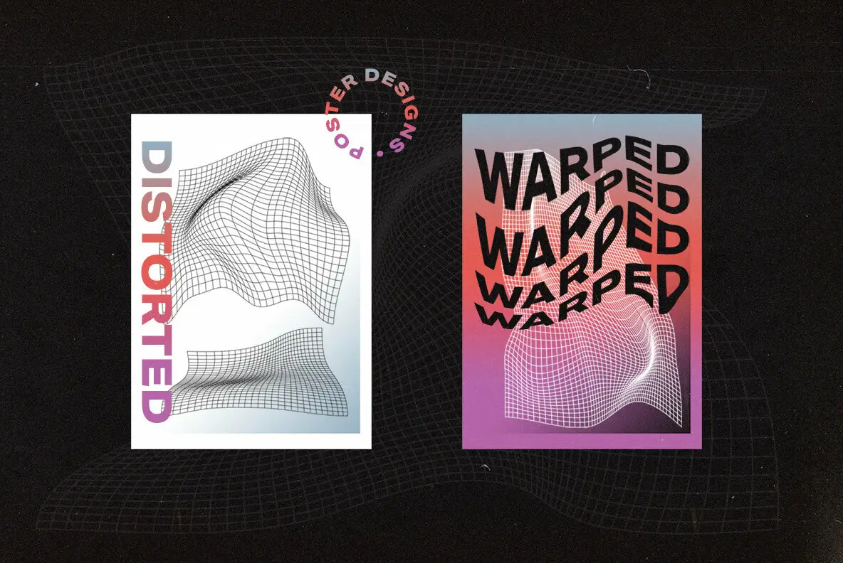 Distorted Grids Graphics - YouWorkForThem